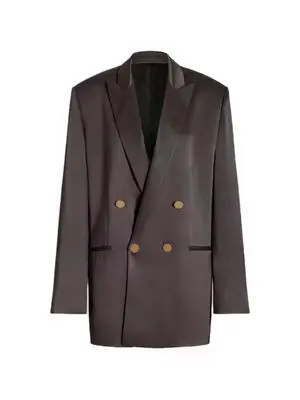 Alberta Ferretti Double-breasted Peak-lapel Blazer