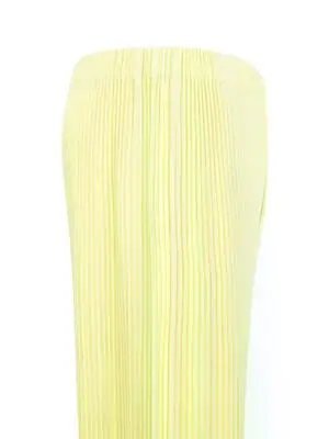 Issey Miyake Plissé-effect Trousers - Yellow