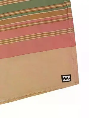 BILLABONG Horizontal Stripe Drawstring Swim Shorts