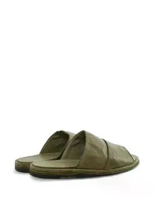 ZIGGY CHEN Crinkled Leather Sandals