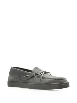 Giorgio Armani Suede Loafers With Bow Detail