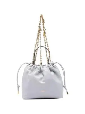 Chloé Drawstring Leather Tote Bag
