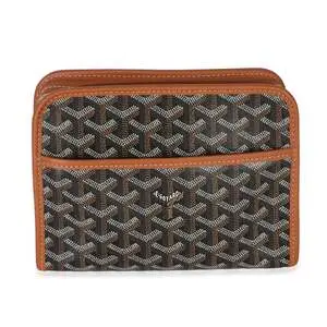 Goyard Gold Goyardine Canvas Jouvence Toiletry Pm - Black