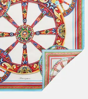 Dolce & Gabbana Carretto Silk Twill Scarf