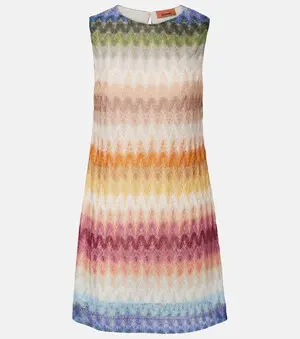 Missoni Sleeveless Zig Zag Knit Mini Dress