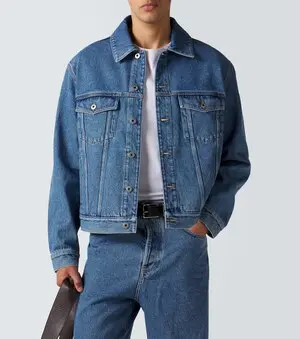 Loewe Anagram Denim Jacket - Blue