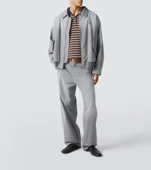 Miu Miu Cotton Twill Wide-leg Pants