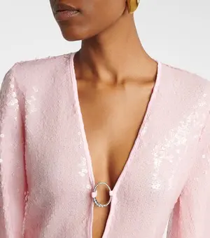 Oseree Sequined Minidress