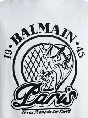 Balmain Flocked Quilted Tank Top - White