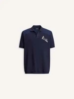 Balmain Embroidered Insect Polo