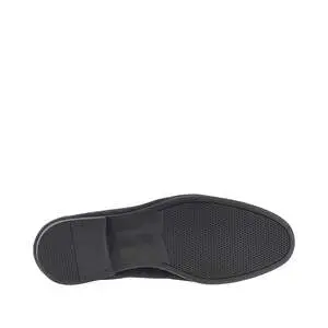 SAXONE Suede Leather Loafers With Tassels