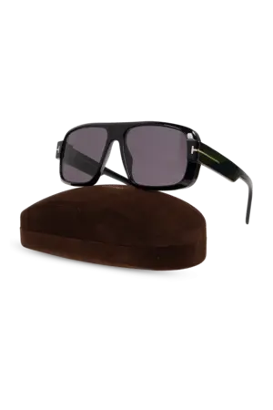 TOM FORD Acetate Square Frame Sunglasses - Black