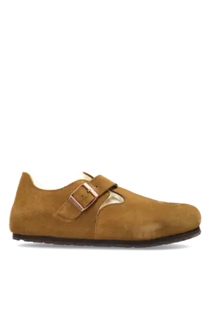 BIRKENSTOCK London Shearling Suede Shoes - Brown