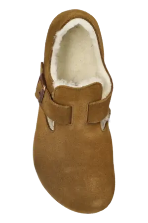 BIRKENSTOCK London Shearling Suede Shoes - Brown