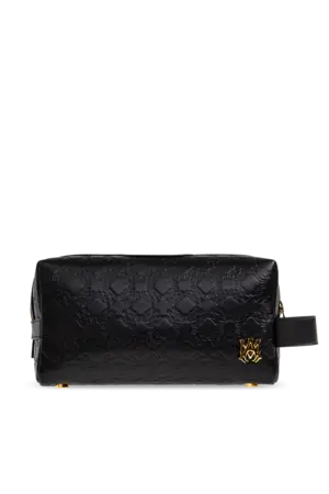 Amiri Leather Toiletry Bag - Black