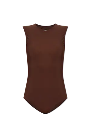MAISON MARGIELA Sleeveless Bodysuit - Brown