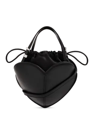 ROTATE BY BIRGER CHRISTENSEN Leather Heart-shaped Bag - Black