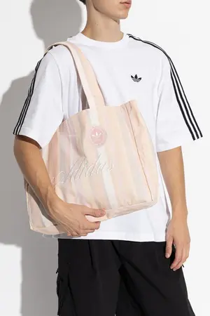ADIDAS ORIGINALS Tote Bag With Embroidered Logo And Striped Pattern
