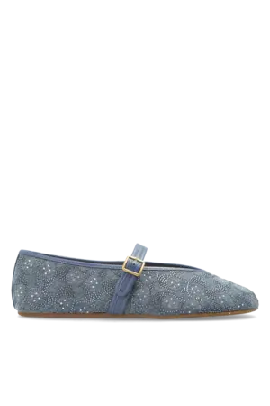 COACH Ballet Flats With Shimmering Sequins - Blue