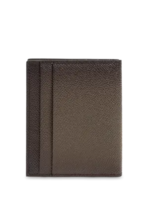 FERRAGAMO Leather Card Holder - Black
