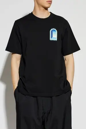Casablanca T-shirt With Colorful Print - Black