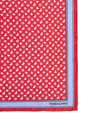 FERRAGAMO Silk Pocket Square
