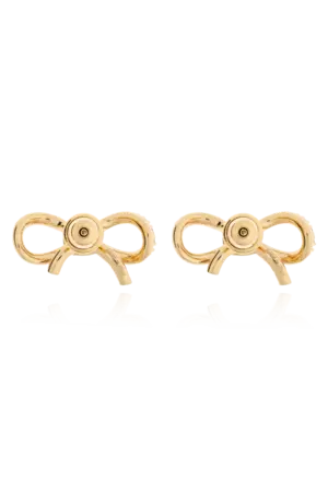 FERRAGAMO Crystal Bow Earrings