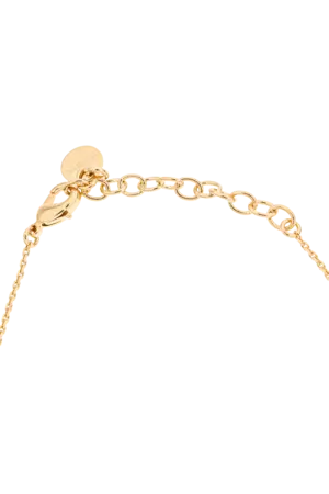 FERRAGAMO Crystal Embellished Interlocking Rings Pendant Necklace - Gold