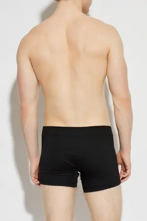 Palm Angels Two-pack Of Boxers With Logo - Black