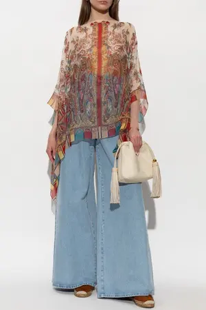 Etro Silk Poncho