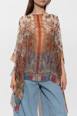 Etro Silk Poncho