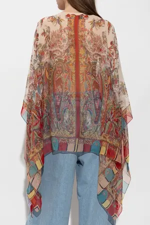 Etro Silk Poncho
