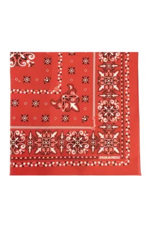 Dsquared2 Cotton Scarf - Red