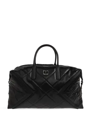 Mcm Quilted Leather Carry-on Bag