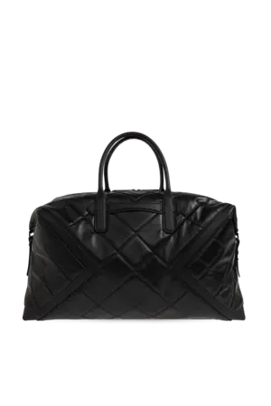 Mcm Quilted Leather Carry-on Bag