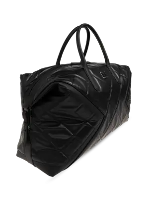 Mcm Quilted Leather Carry-on Bag