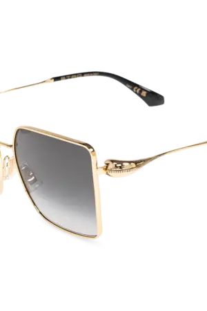 Etro Tone Square Frame Sunglasses With Gradient Lenses - Gold