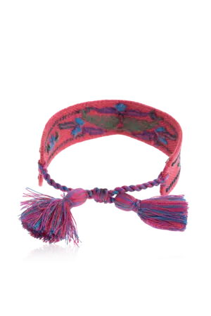 Zadig&Voltaire Embroidered Bracelet With Tassels