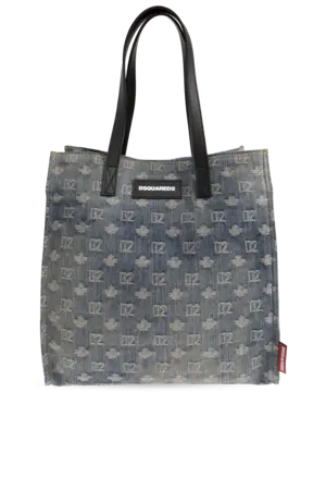Dsquared2 Denim Bag With Monogram - Blue