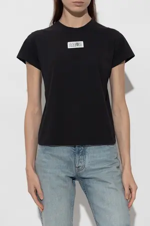 MAISON MARGIELA Cotton T-shirt With Logo Patch