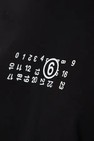 MAISON MARGIELA Cropped T-shirt With Numeric Logo Print