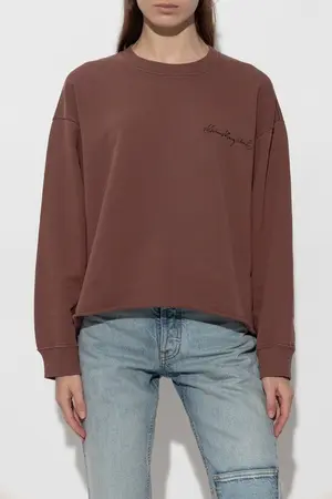 MAISON MARGIELA Oversized Crewneck Sweatshirt With Raw Edge Finish