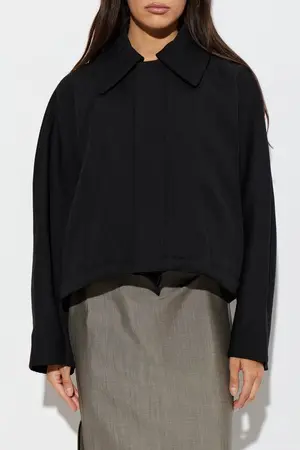 Victoria Beckham Wool Jacket With Drawstrings