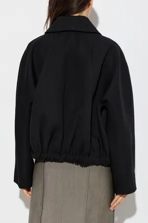Victoria Beckham Wool Jacket With Drawstrings