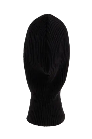 MAISON MARGIELA Ribbed Knit Balaclava - Black