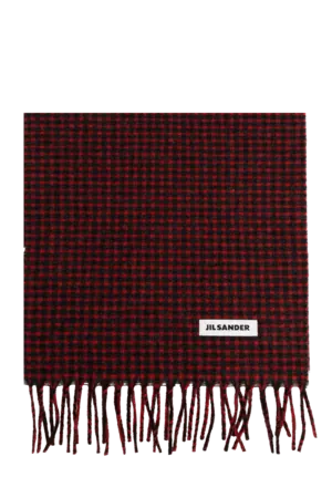 JIL SANDER Wool Scarf - Black