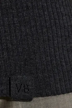 Victoria Beckham Wool Top With V-neck