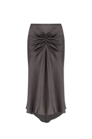 Victoria Beckham Asymmetrical Skirt With Draping - Grey