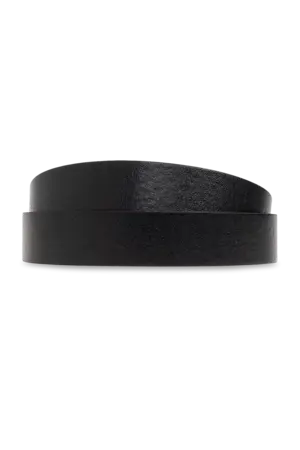 Victoria Beckham Classic Skinny Leather Belt With Gold-tone Buckle