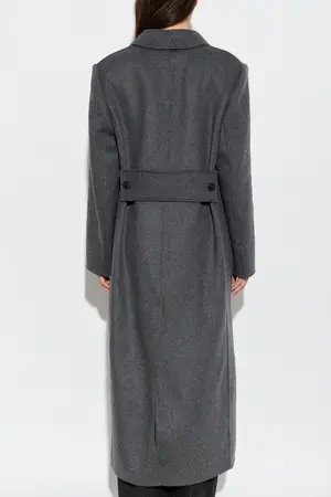 Victoria Beckham Double-breasted Wool Blend Coat - Grey